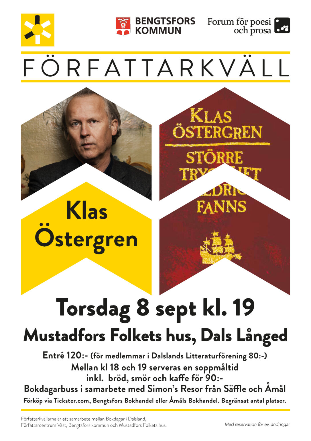 Höstens första författarkväll: Klas Östergren försläpper sin nya roman ...